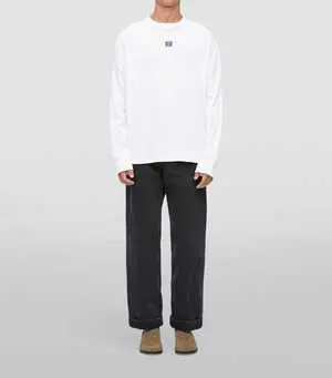 Loewe Long-sleeve Logo T-shirt - White