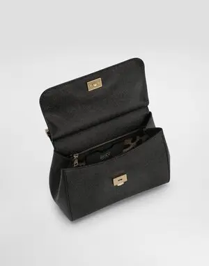 Dolce & Gabbana Large Sicily Handbag - Black