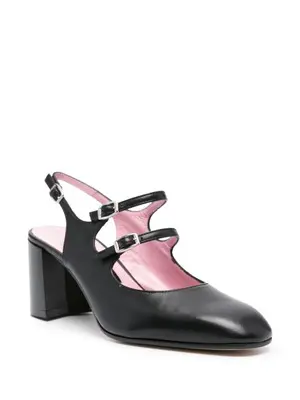 CAREL Banana 60mm Slingback Pumps - Black