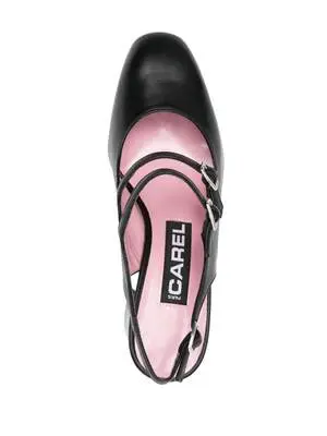 CAREL Banana 60mm Slingback Pumps - Black