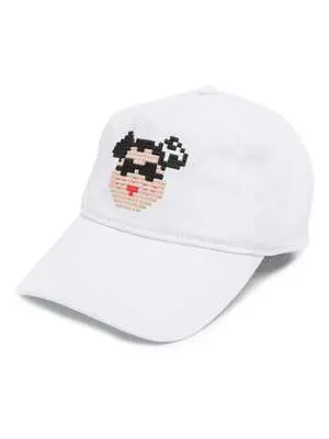 MOSTLY HEARD RARELY SEEN Double C Bear Baseball Cap - White