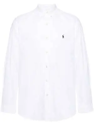 Polo Ralph Lauren Logo-embroidered Button-down Shirt - White