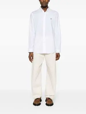Polo Ralph Lauren Logo-embroidered Button-down Shirt - White