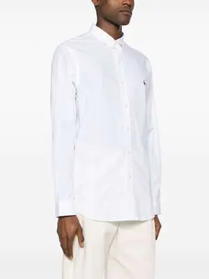 Polo Ralph Lauren Logo-embroidered Button-down Shirt - White