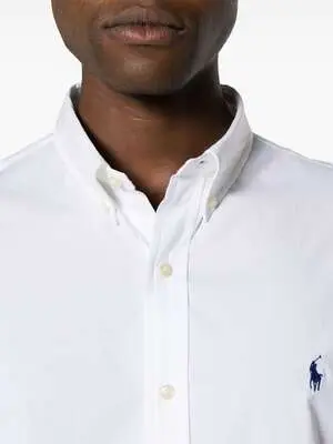 Polo Ralph Lauren Logo-embroidered Button-down Shirt - White