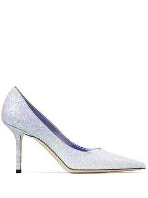 JIMMY CHOO 85mm Love Glitter Pumps