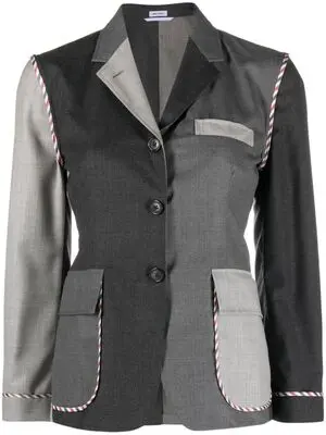 Thom Browne Unconstructed Funmix Wool Blazer - Grey