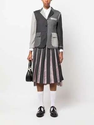 Thom Browne Unconstructed Funmix Wool Blazer - Grey