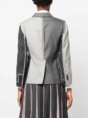 Thom Browne Unconstructed Funmix Wool Blazer - Grey