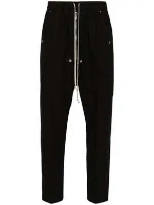 Rick Owens Tapered Drop-crotch Trousers - Black