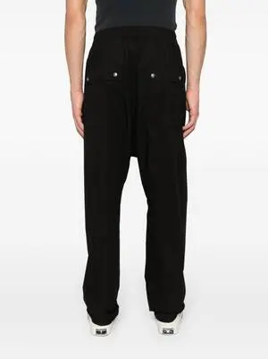 Rick Owens Tapered Drop-crotch Trousers - Black