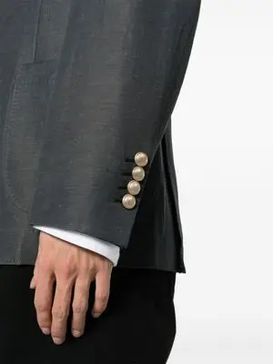 Brunello Cucinelli Double-breasted Mélange Blazer