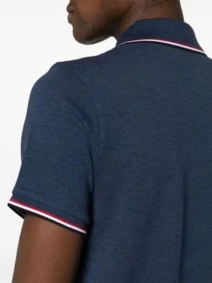 Moncler Logo-patch Cotton Polo Shirt