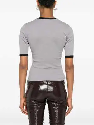 COURREGES Holistic Contrast T-shirt - Grey
