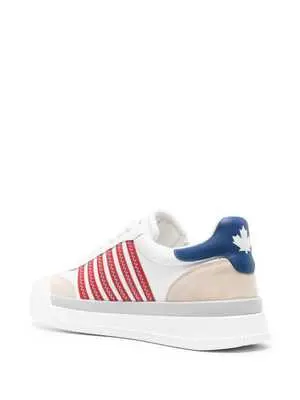 Dsquared2 Leather Jersey Sneakers