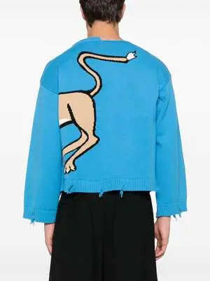 CHARLES JEFFREY Distressed Cotton Jumper