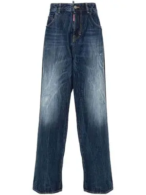 Dsquared2 Icon Eros High-rise Wide-leg Jeans