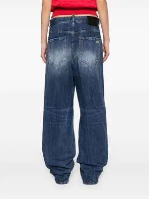 Dsquared2 Icon Eros High-rise Wide-leg Jeans