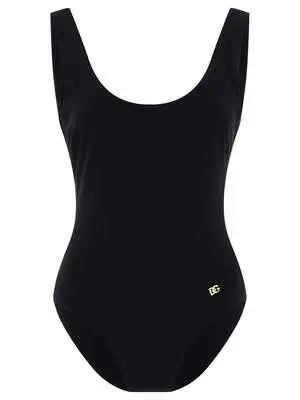 Dolce & Gabbana Swimsuit With Logo Black