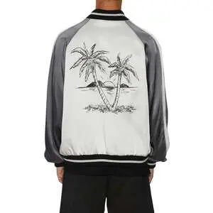 Palm Angels Palms Souvenir Bomber Jacket - Gray