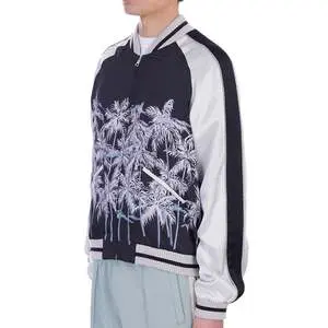 Palm Angels Printed Bomber - Black