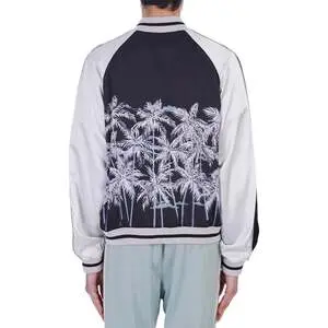 Palm Angels Printed Bomber - Black