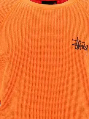StÜssy Basic Stock' Thermal T Shirt - Orange