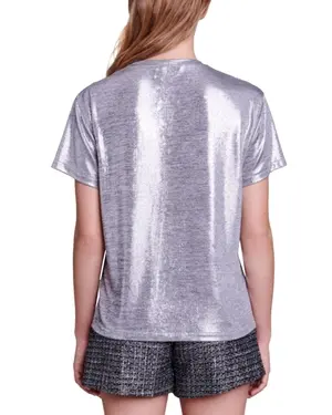 Maje Tame Tee - Silver