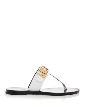 Moschino Thong Sandals - White | Editorialist display picture 3