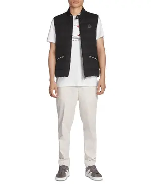 Moncler Leather Vests For Men