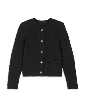 Ba&sh Gaspard Cardigan Sweater - Black