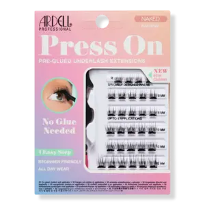 ARDELL Naked Press On Natural, Lightweight Pre-glued Lashes - One-color