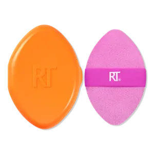 REAL TECHNIQUES Miracle 2-in-1 Dual-sided Powder Puff + Travel Case - One-color