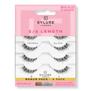 EYLURE 3/4 No. 015 Light & Wispy Eyelashes Multipack - One-color