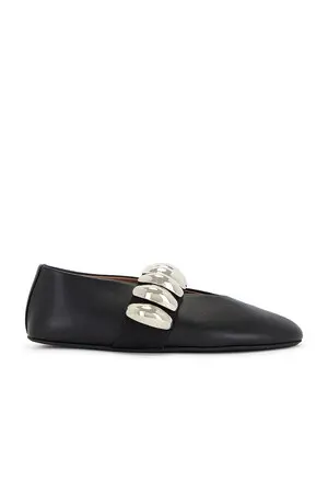 Alaïa Ballerina Flat In Black