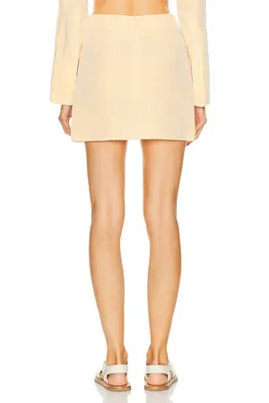 Matthew Bruch Wrap Draped Mini Skirt