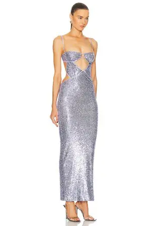 The New Arrivals Ilkyaz Ozel Cyndi Dress In Japanese Wisteria - 59% Off |  Editorialist
