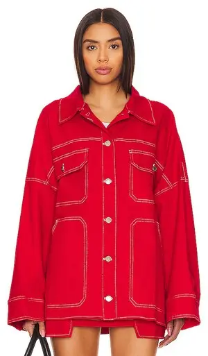 BY.DYLN X Cooper Jacket - Red