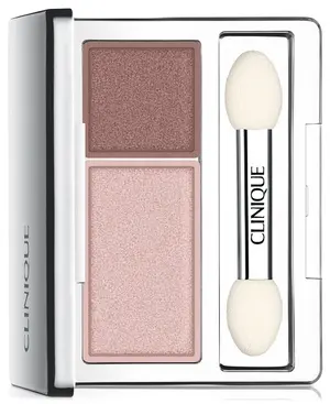 CLINIQUE All About Shadow Duo Eyeshadow Seashell Pink,fawn Satin