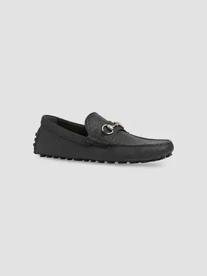 Gucci Byorn Leather Driving Loafers - Black