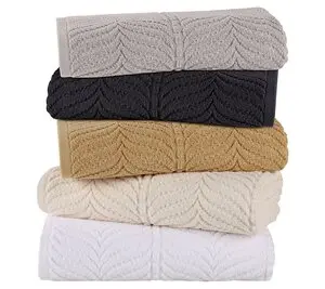 SUPERIOR Chevron Zero Twist Cotton Soft 6pc Han D Towels