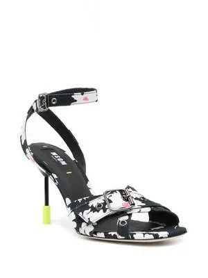 MSGM 105mm Floral-print Sandals
