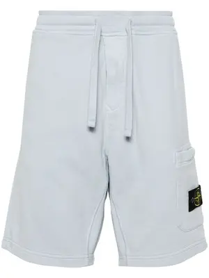 Stone Island Applique Shorts For Men