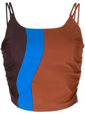 Ahluwalia Elshadai Gathered-detail Cropped Top