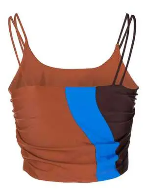 Ahluwalia Elshadai Gathered-detail Cropped Top