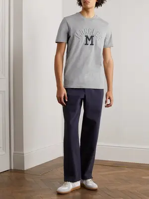 Moncler Logo-appliquéd Cotton-jersey T-shirt