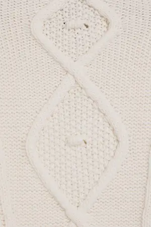 Alexandre Vauthier Cable-knit Wool Turtleneck Sweater