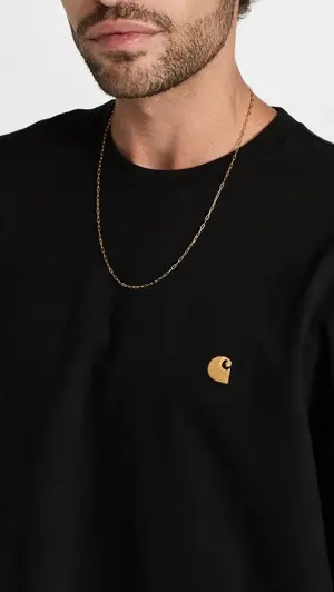 Carhartt Work In Progress Short Sleeve Chase T-shirt - Black/gold