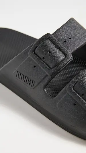 Freedom Moses Two Band Slides - Black