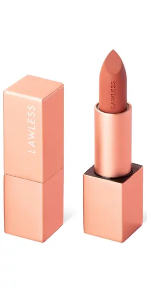 LAWLESS Forget The Filler Lip-plumping Line-smoothing Satin Cream Lipstick 0.1 Oz/3.7 - Cookie